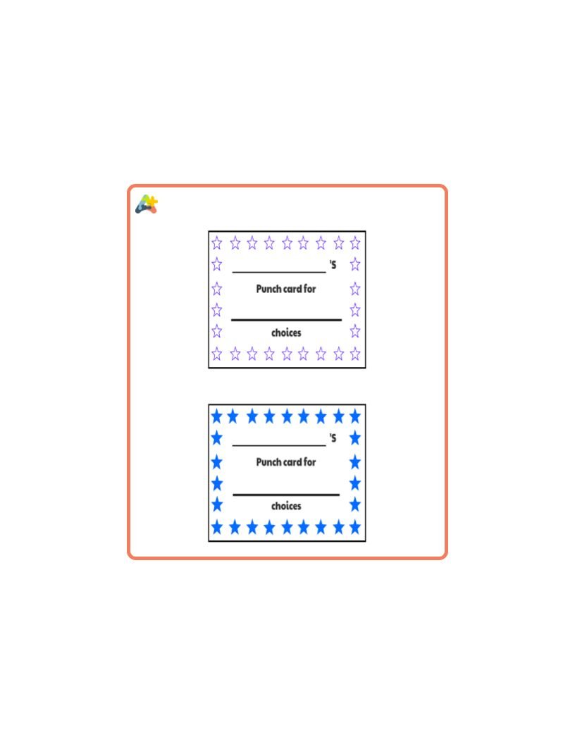 Autism Professional Learning & Universal Support Project | Punch Cards ...