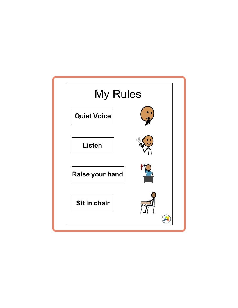 Autism Professional Learning & Universal Support Project | My Rules